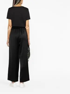 Calvin Klein Round-neck Short-sleeved T-shirt - Black