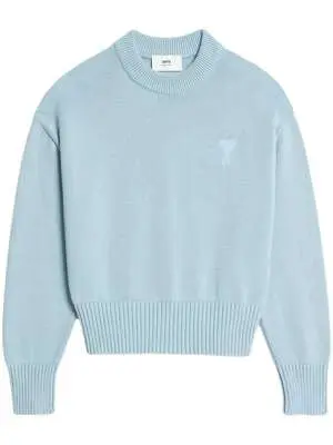 AMI Paris De Coeur Embroidered Sweater