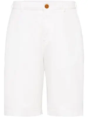 Brunello Cucinelli Cotton Bermuda - White