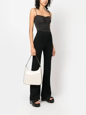 Staud Alec Leather Shoulder Bag - Neutrals