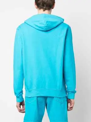 Dsquared2 Logo-print Cotton Hoodie - Blue