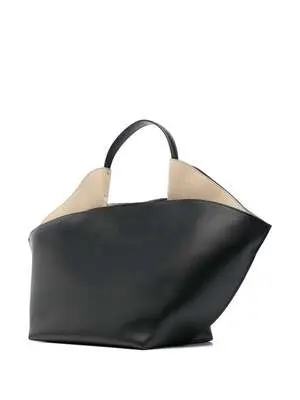 REE PROJECTS Medium Leather Tote Bag - Black