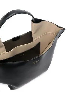 REE PROJECTS Medium Leather Tote Bag - Black