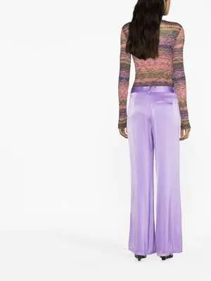 FORTE_FORTE Loose-fitting Silk Trousers