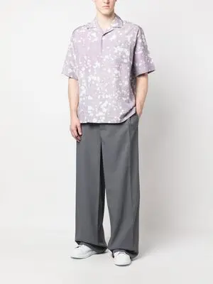 OAMC Kurt Splatter Short-sleeve Shirt - Purple