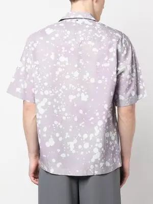 OAMC Kurt Splatter Short-sleeve Shirt - Purple