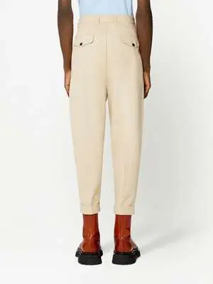 AMI Paris Drop-crotch Cropped Trousers