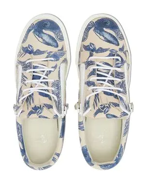 GIUSEPPE ZANOTTI Frankie Double-zip Low-top Sneakers