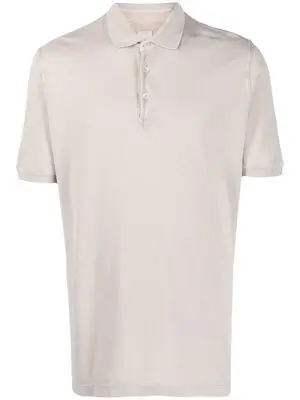 Fedeli Short-sleeve Polo Shirt - Neutrals