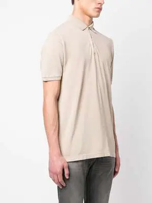 Fedeli Short-sleeve Polo Shirt - Neutrals