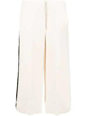 SEMICOUTURE High-waisted Cropped Trousers - Neutrals