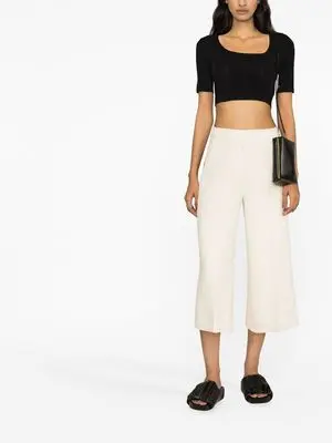 SEMICOUTURE High-waisted Cropped Trousers