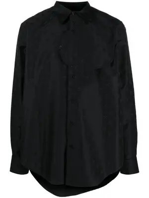 GMBH Hammer-jacquard Button-up Shirt