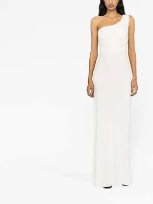 Alberta Ferretti One-shoulder Gown