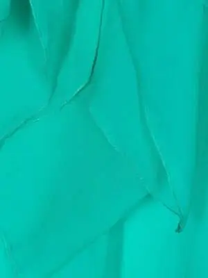 Alberta Ferretti Lightweight Long Silk Scarf - Green