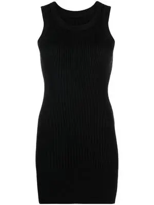 Sacai Cotton-silk Bodycon Mini Dress