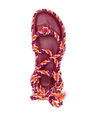 Isabel Marant Erol Tasselled Rope Sandals - Orange