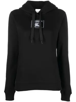 Burberry Logo-patch Pullover Hoodie