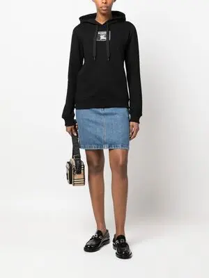 Burberry Logo-patch Pullover Hoodie