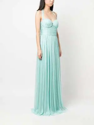 JEAN-LOUIS SABAJI Tulle Maxi Dress