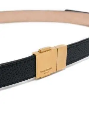 Thom Browne Pebbled Leather Belt - Blue