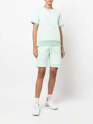 Thom Browne 4-bar Stripe Shorts - Green