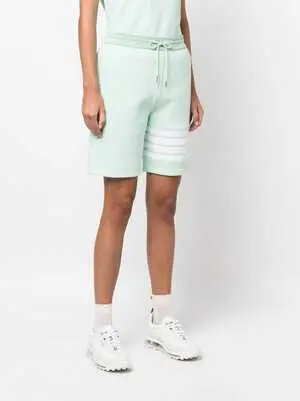 Thom Browne 4-bar Stripe Shorts - Green