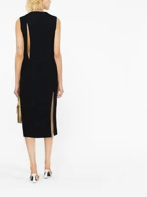 Versace Cut-out Midi Dress - Black