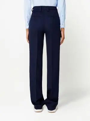 AMI Paris High-waisted Wool Trousers