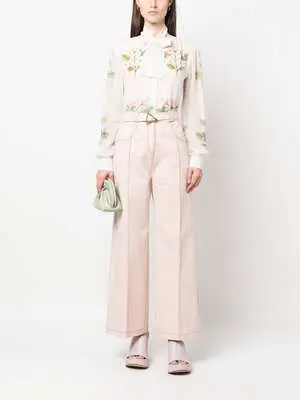 Giambattista Valli High-rise Wide-leg Trousers