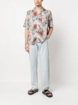 Rhude All-over Floral-print Bowling Shirt
