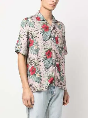 Rhude All-over Floral-print Bowling Shirt