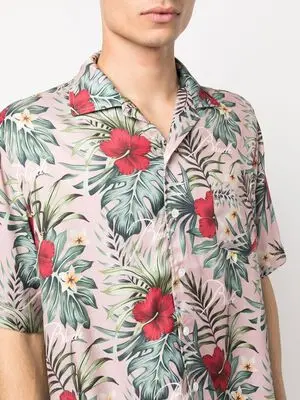 Rhude All-over Floral-print Bowling Shirt