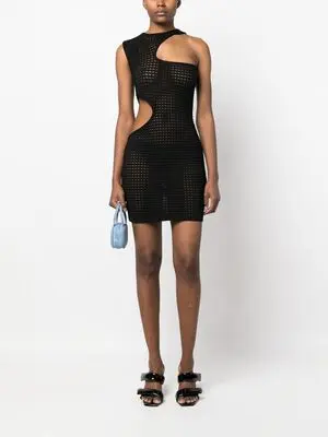 GENNY Cut-out Detail Mini Dress