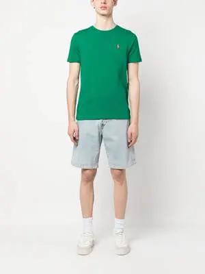 Polo Ralph Lauren Embroidered-logo Short-sleeve T-shirt - Green