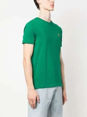 Polo Ralph Lauren Embroidered-logo Short-sleeve T-shirt - Green
