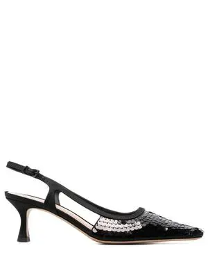 Roberto Festa Sequin-embellished Slingback Pumps