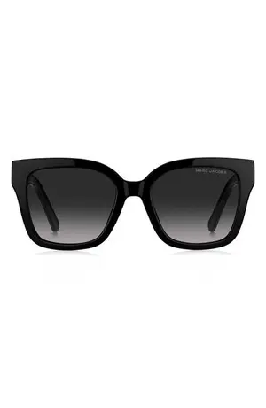 Marc Jacobs 53mm Square Sunglasses - Black/dark Grey Sf