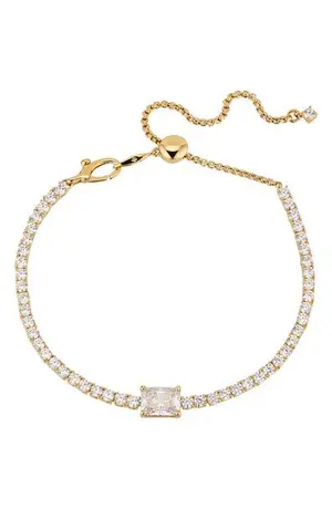 Nadri Nadri Emerald Cut Tennis Bracelet Gold