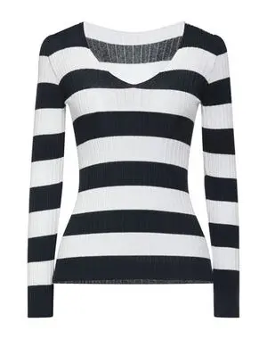 ROBERTO COLLINA ROBERTO COLLINA Striped V-Neck Sweater Navy Blue