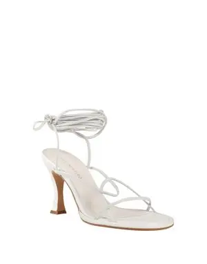 ILIO SMERALDO Leather Sandals With Tie Fastening