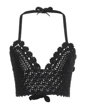 NUDE Knitted Crop Top - Black