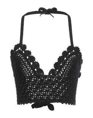 NUDE Knitted Crop Top - Black