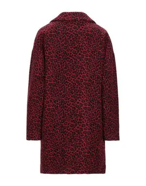 Liu Jo Felted Leopard-print Double-breasted Coat