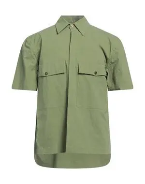 YOON Shirt Size Cotton, Linen, Elastane - Military Green