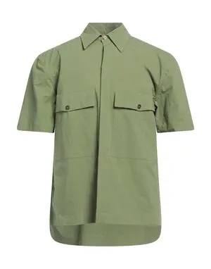 YOON Shirt Size Cotton, Linen, Elastane - Military Green