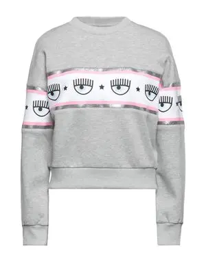 CHIARA FERRAGNI Sweatshirt In Light Cotton And Elastane - Grey