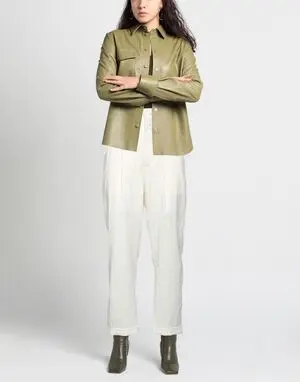 High Tapered Leg Pants - White