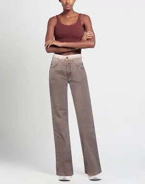 ANTONELLA RIZZA Cotton Straight-leg Jeans - Brown