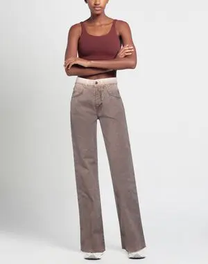 ANTONELLA RIZZA Cotton Straight-leg Jeans - Brown